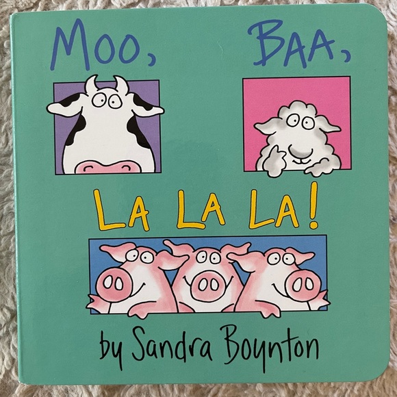 Other | 2 Books Moo Baa La La La And Little Blue Truck Leads The Way ...